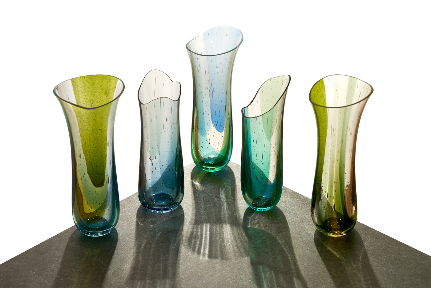 Dancing vases - Hassina Khan Glass